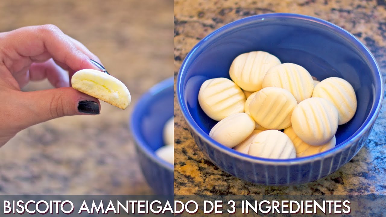 Como fazer Biscoito amanteigado de 3 ingredientes - Segredinhos #207 ...