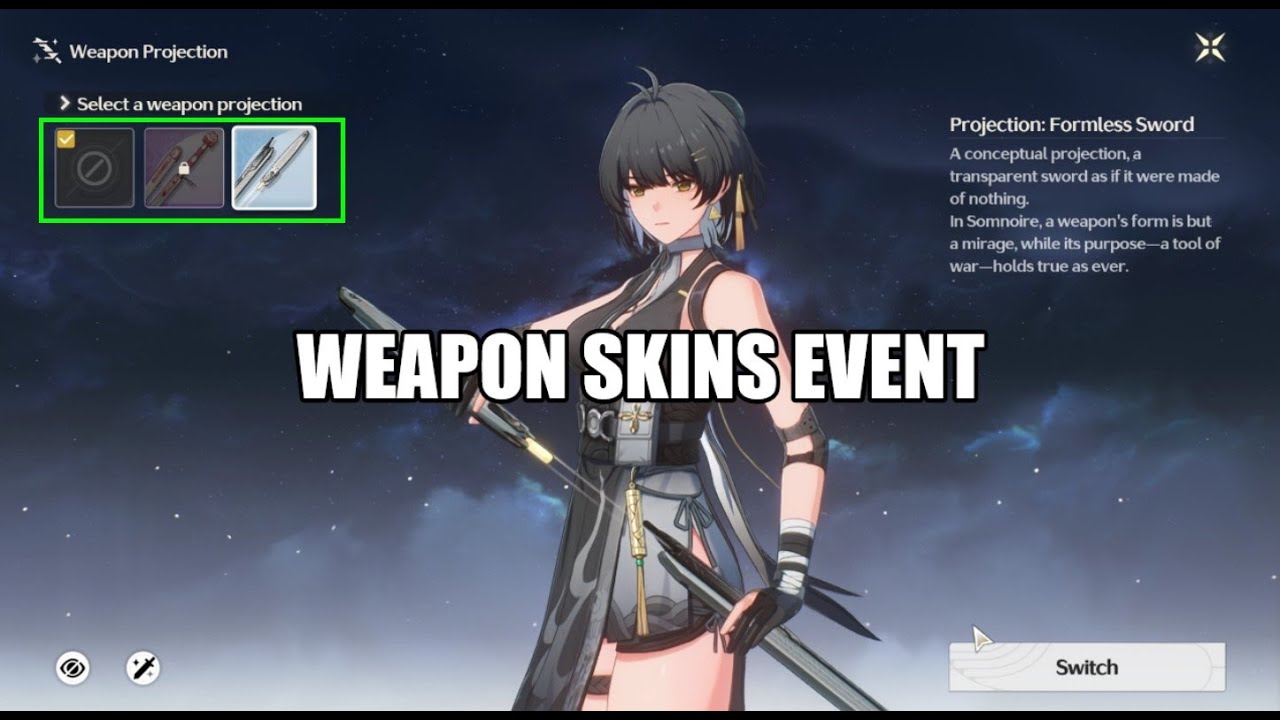 Weapon projections (skins) event | Wuthering Waves - YouTube