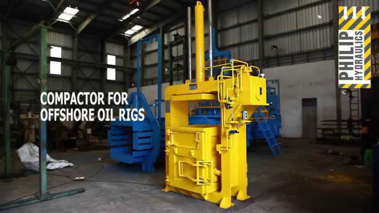 Compactor for offshore oil rigs by Philip Hydraulics, Chennai, India ...
