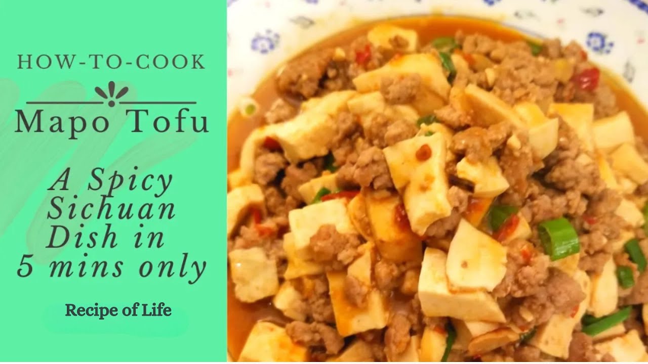 🌶️ How to cook Mapo Tofu in 5 minutes - a spicy dish that can send you ...