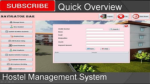 Hostel Management System in java (JFrame, Mysql Database, Netbeans IDE) - YouTube