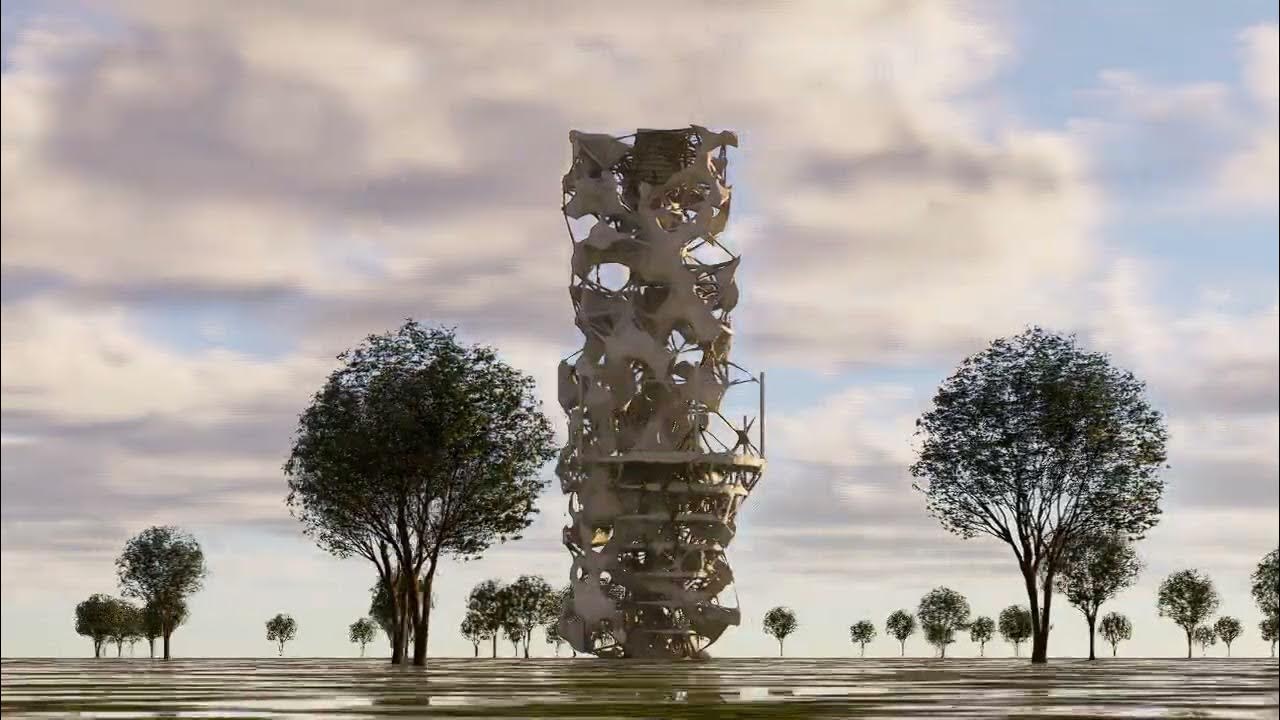experimental architecture #houdini #render - YouTube