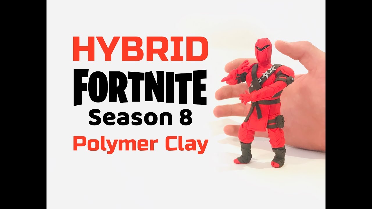 Sculpting Hybrid From Fortnite Season 8 Polymer Clay Youtube