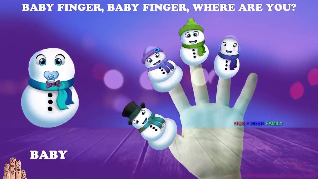 Finger Family Mickey Mouse, Snow Man Finger - Nursery Rhymes | Kids ...