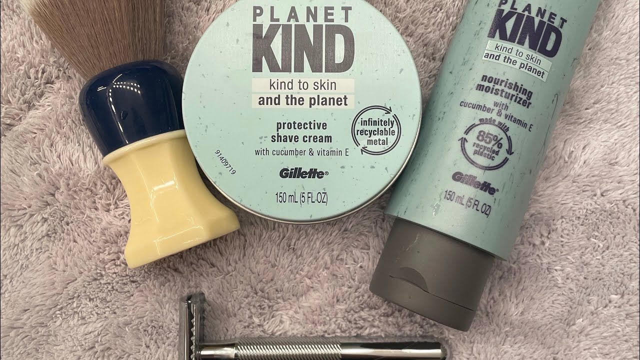 Gillette Planet Kind, DE King C. Gillette razor, PAA Starcraft Brush ...