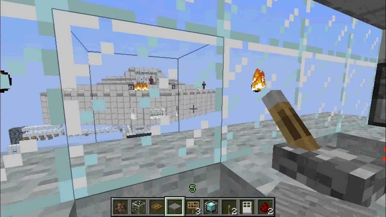 minecraft star trek ncc 1701 enterprise vs. shuttle - YouTube