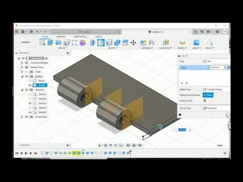 Fusion 360 Tutorial - Door Hinge - YouTube
