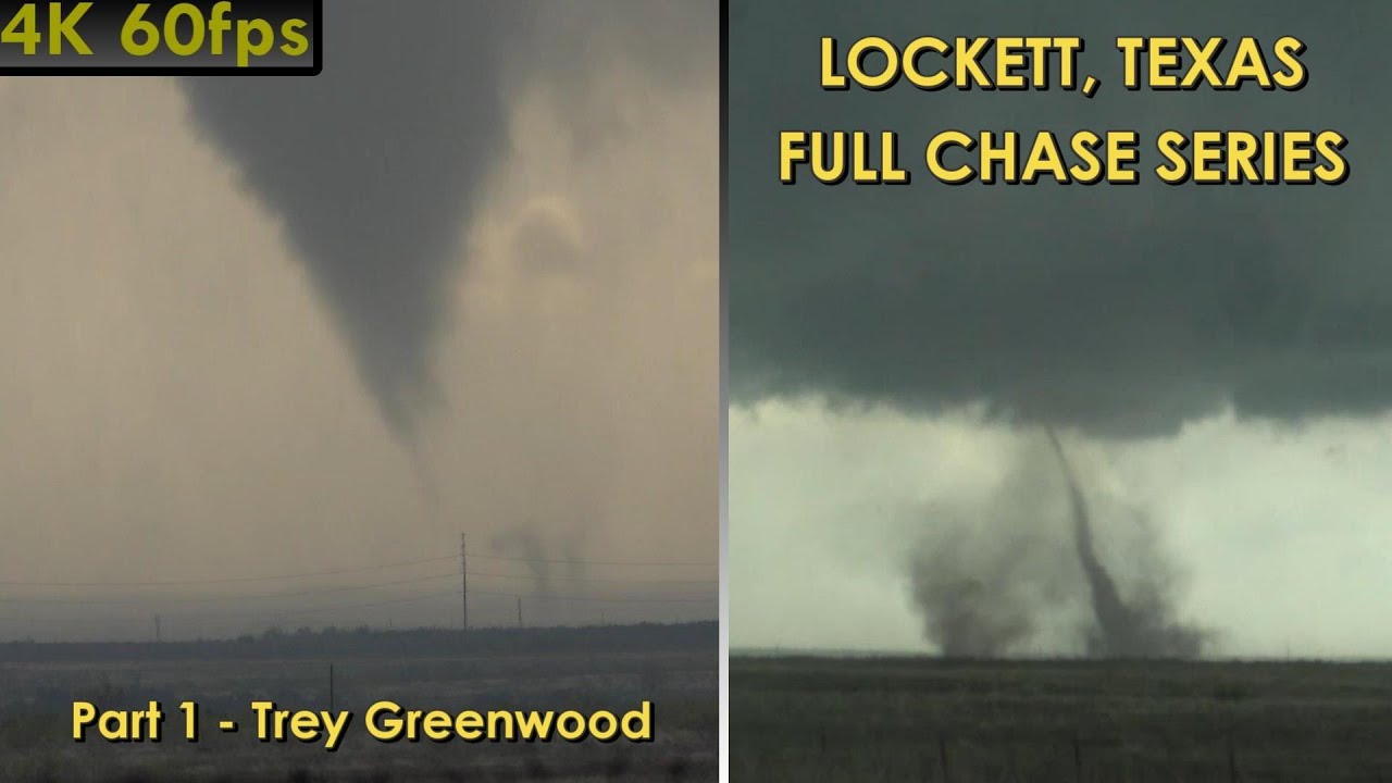 FULL Lockett, Texas Tornado Chase on 4/23/2021 (Part 1) {Trey} - YouTube