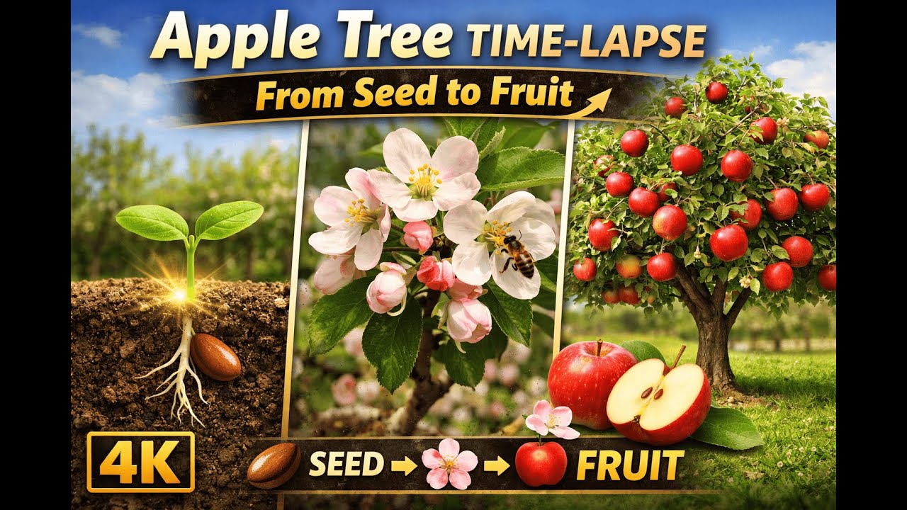 Apple Tree: Temperate Orchard From Seed to Crisp Red Fruit (8-Year ...