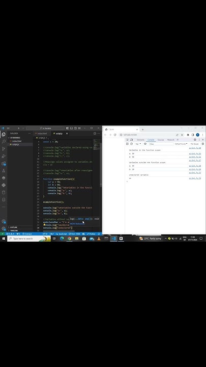 How To Create Variables In Javascript | Javascript Tutorial |variables 