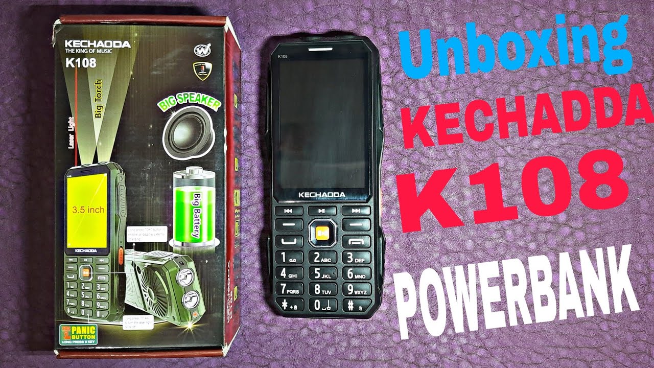 Kechadda K108 Unboxing And Review/The King Of Music/Built In Powerbank ...