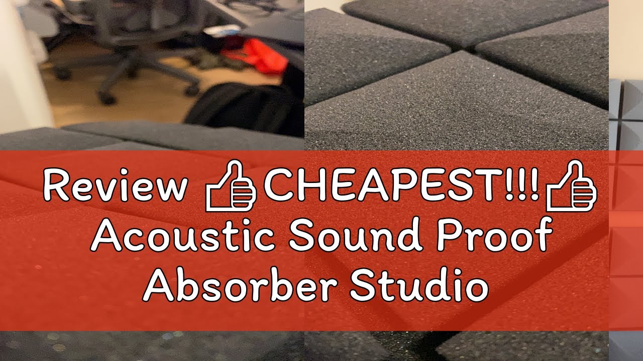 Review 👍CHEAPEST!!!👍 Acoustic Sound Proof Absorber Studio KTV ...