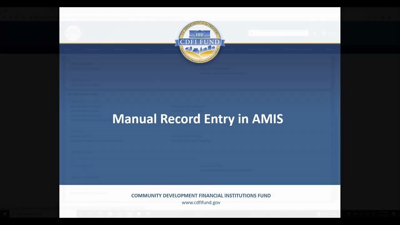 NMTC Allocatee Transaction Level Report Tutorial - YouTube