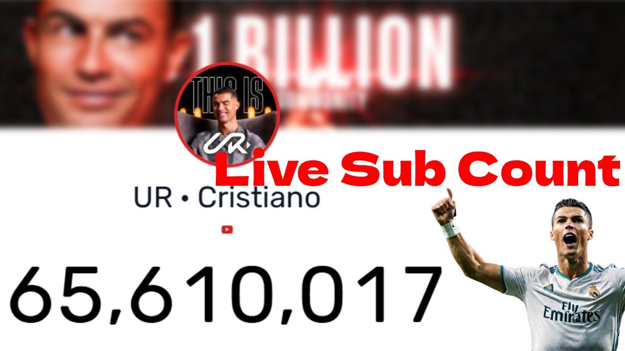 UR Cristiano Ronaldo Live Sub Count | UR Cristiano Ronaldo race to 500M ...
