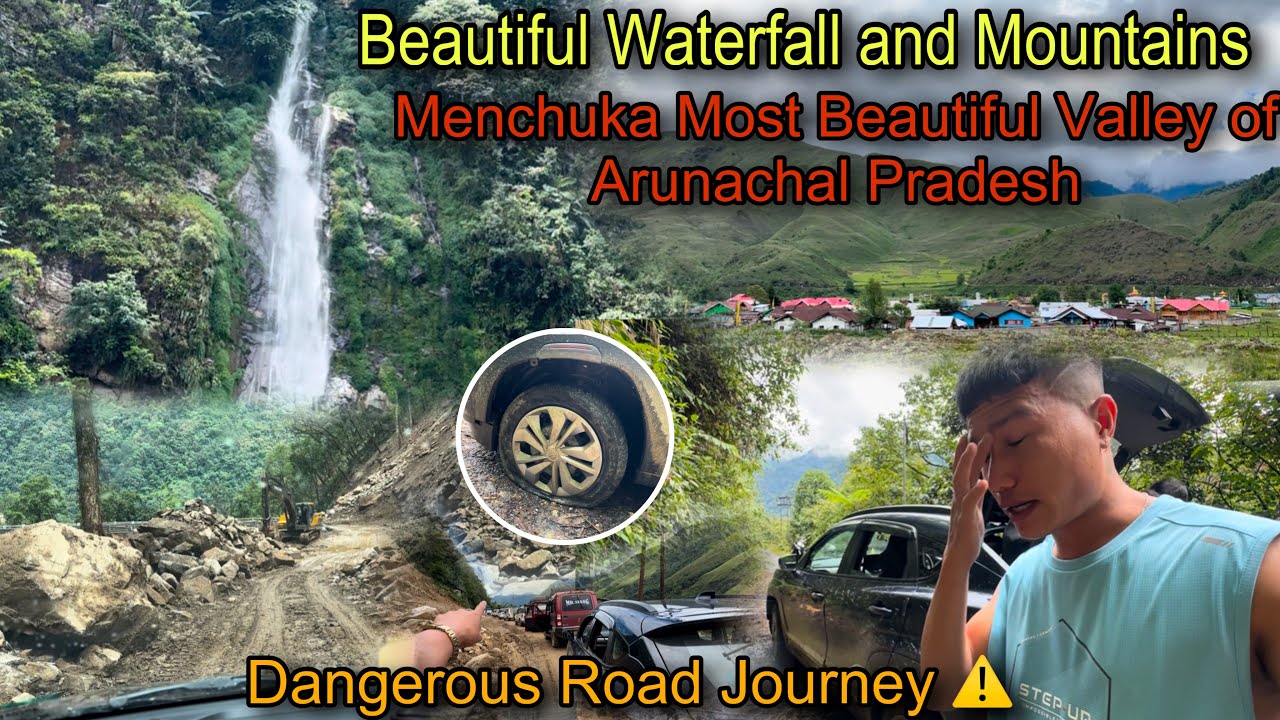 Most Dangerous Road Journey in Mountains ⚠️ || Menchuka Most Beautiful ...