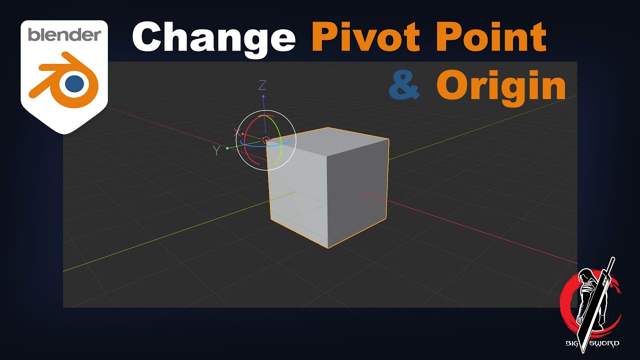 Change Pivot Point or Origin of an Object : Blender - YouTube
