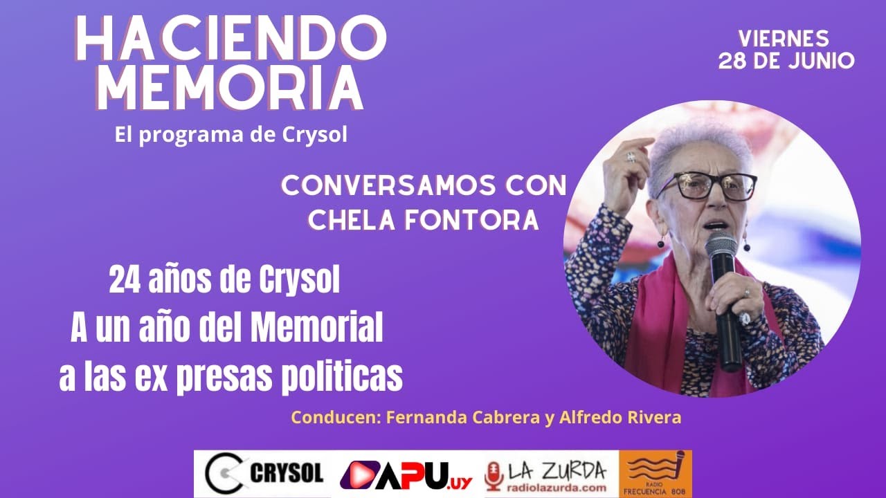 CRYSOL Haciendo memoria 28/6/2024 A un año del Memorial a las ex Presas ...