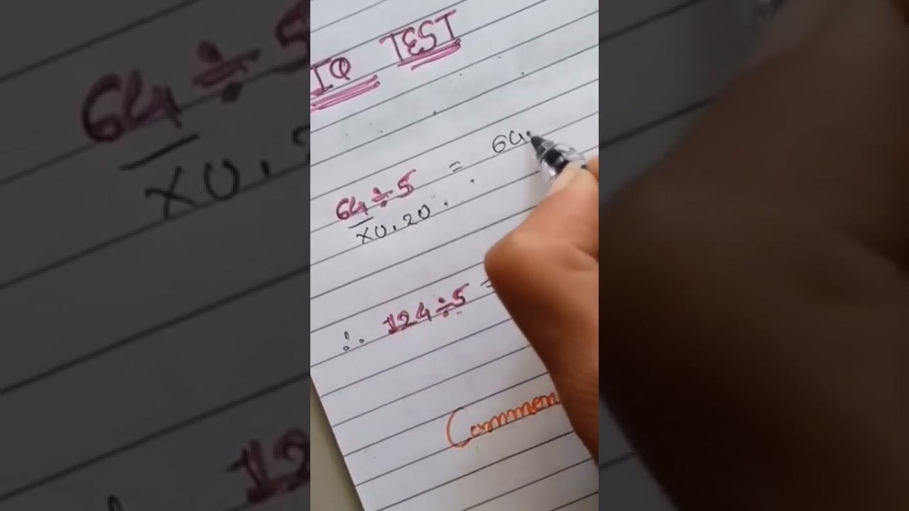 Iq test | Math quiz | Math question | Solve math quiz - YouTube