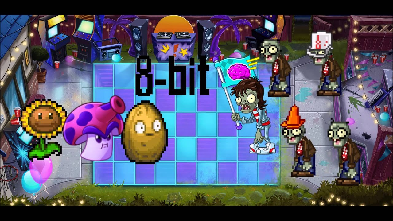 PvZ 2: 8-bit music - YouTube