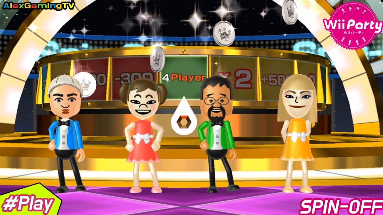 Wii Party - Spin-off (Gameplay, Expert CPU, Eng sub ) Player David vs ...
