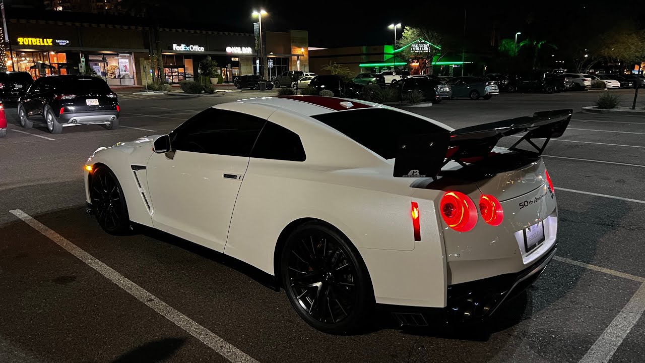 #nissan #gtr #r35 #first #upgrade #APR #spoiler #74IN #4k - YouTube