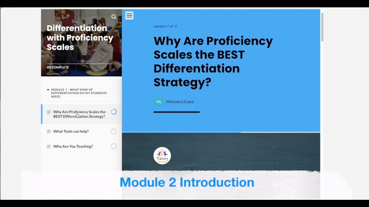 Introduction to Module 2, Course Overview - Differentiation with ...