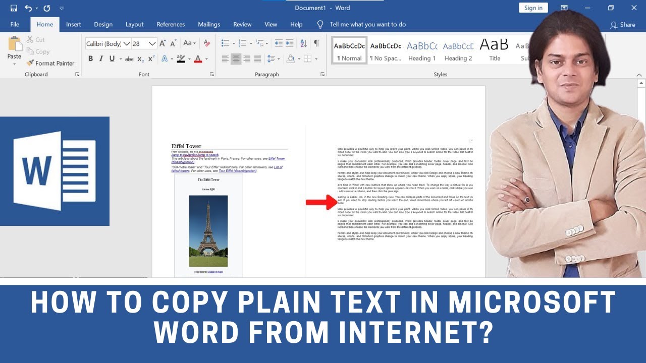 How To Copy Plain Text In Ms Word From Internet YouTube How To Copy Plain Text In Ms Word From Internet YouTube