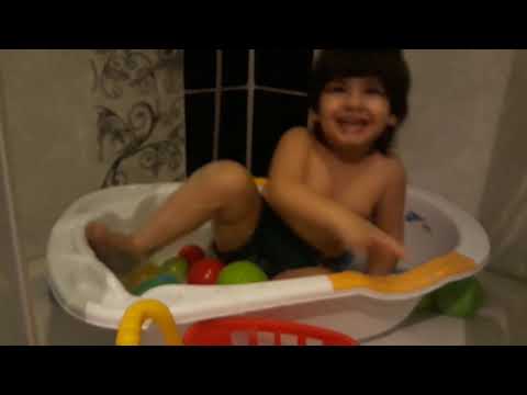 Çağatay'ın banyo keyfi