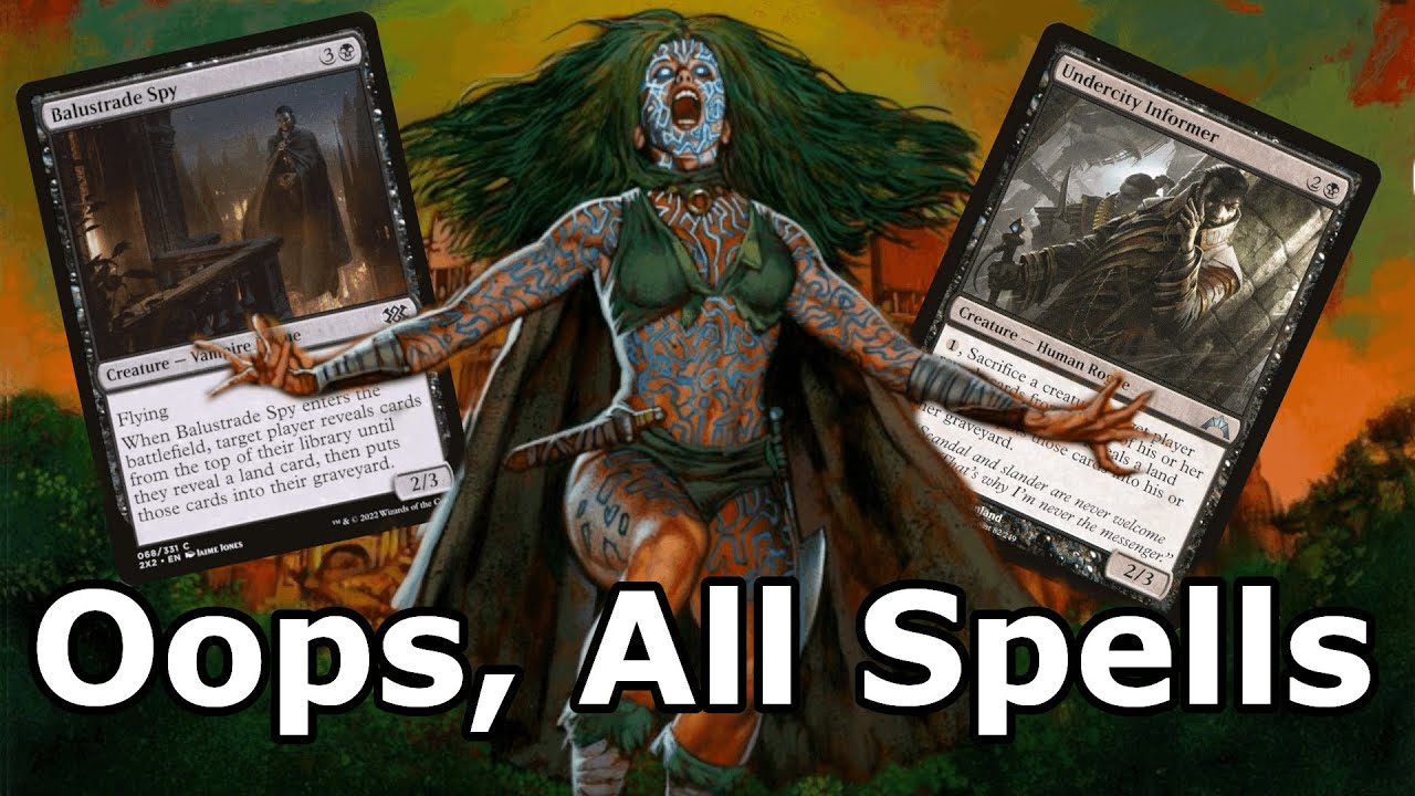 TURN 1 WINS! Oops, All Spells! (Legacy Thassa's Oracle Combo w/ Balustrade Spy / Undercity ...