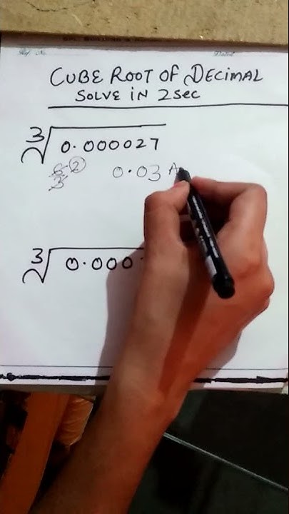 Cube root of decimal trick #shot #shorts #maths tricks #EducationTipsTricks #Ptet #Ctet - YouTube