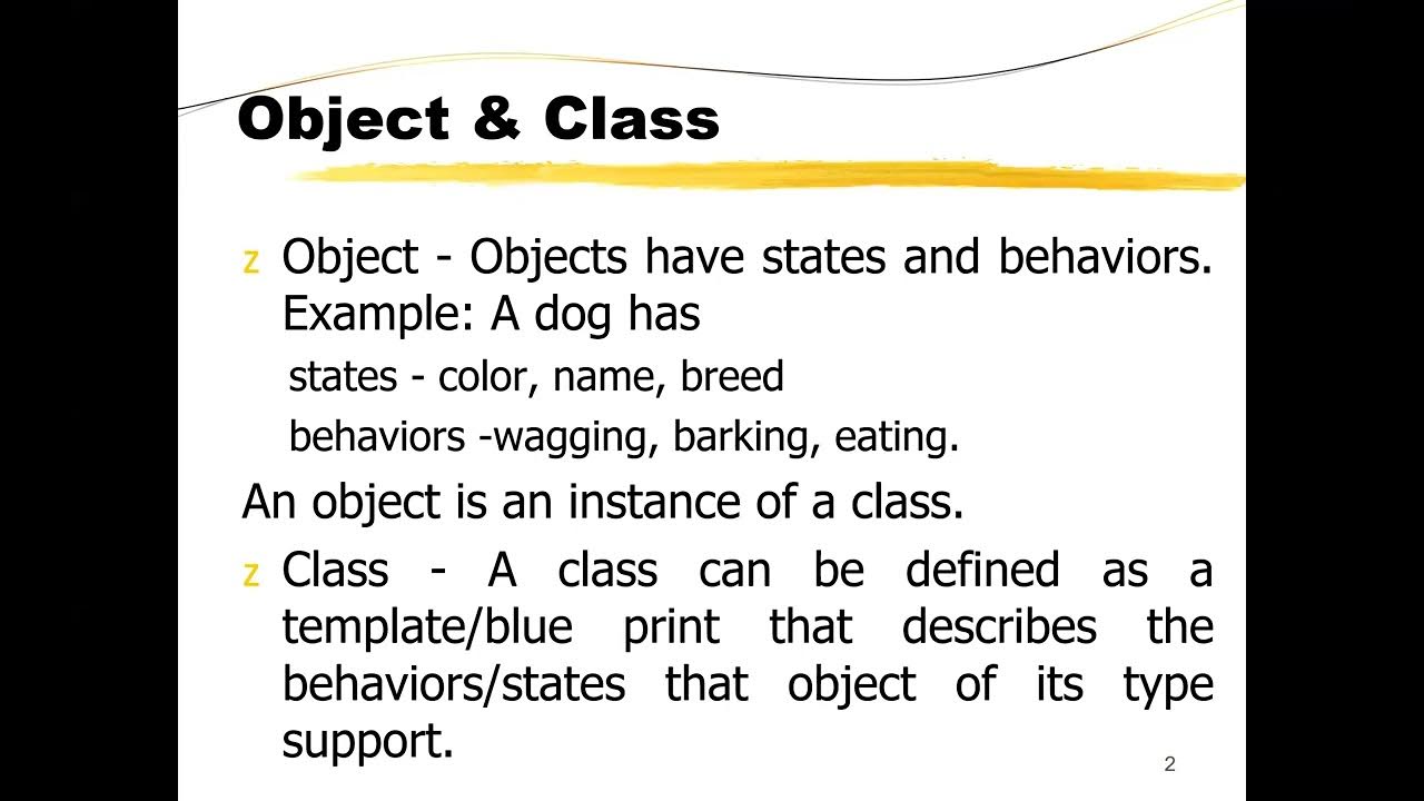 Java Class vs Objects - YouTube