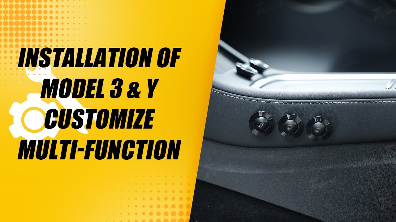 Model 3 & Y Separate Multi-function Buttons With Planet & Cybertruck ...