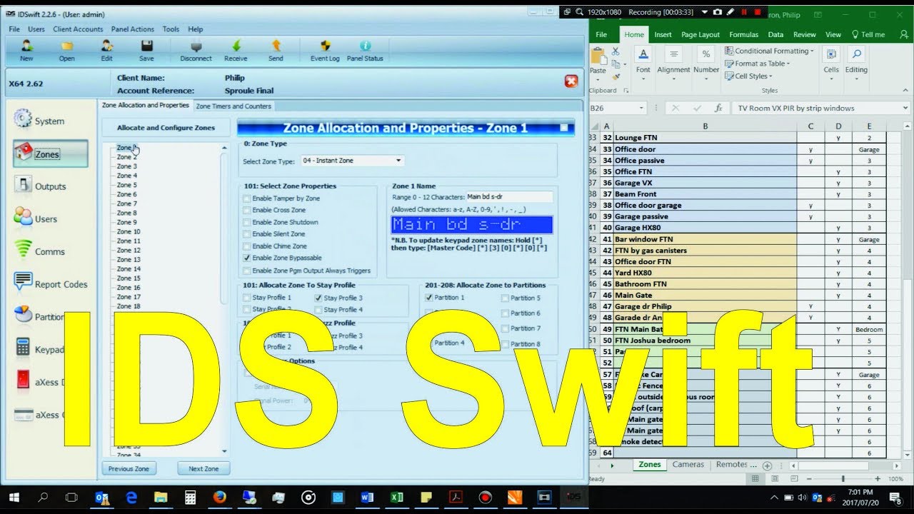How To Use IDS Swift Software To Configure Alarm System IDS YouTube