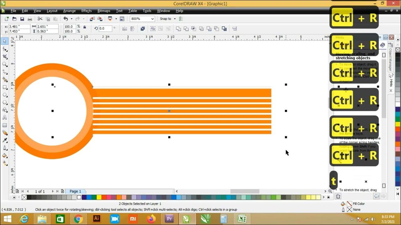 Simple Design Idea In Coreldraw | CoreldrawFever Studio - YouTube