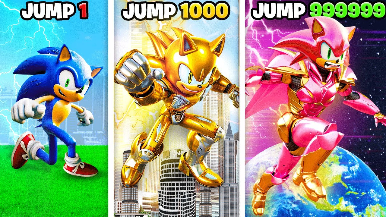 Sonic Upgrades With EVERY JUMP In GTA 5! - YouTube