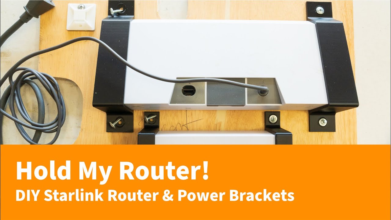 Starlink Standard (Gen 3) Router and Power Brackets - YouTube