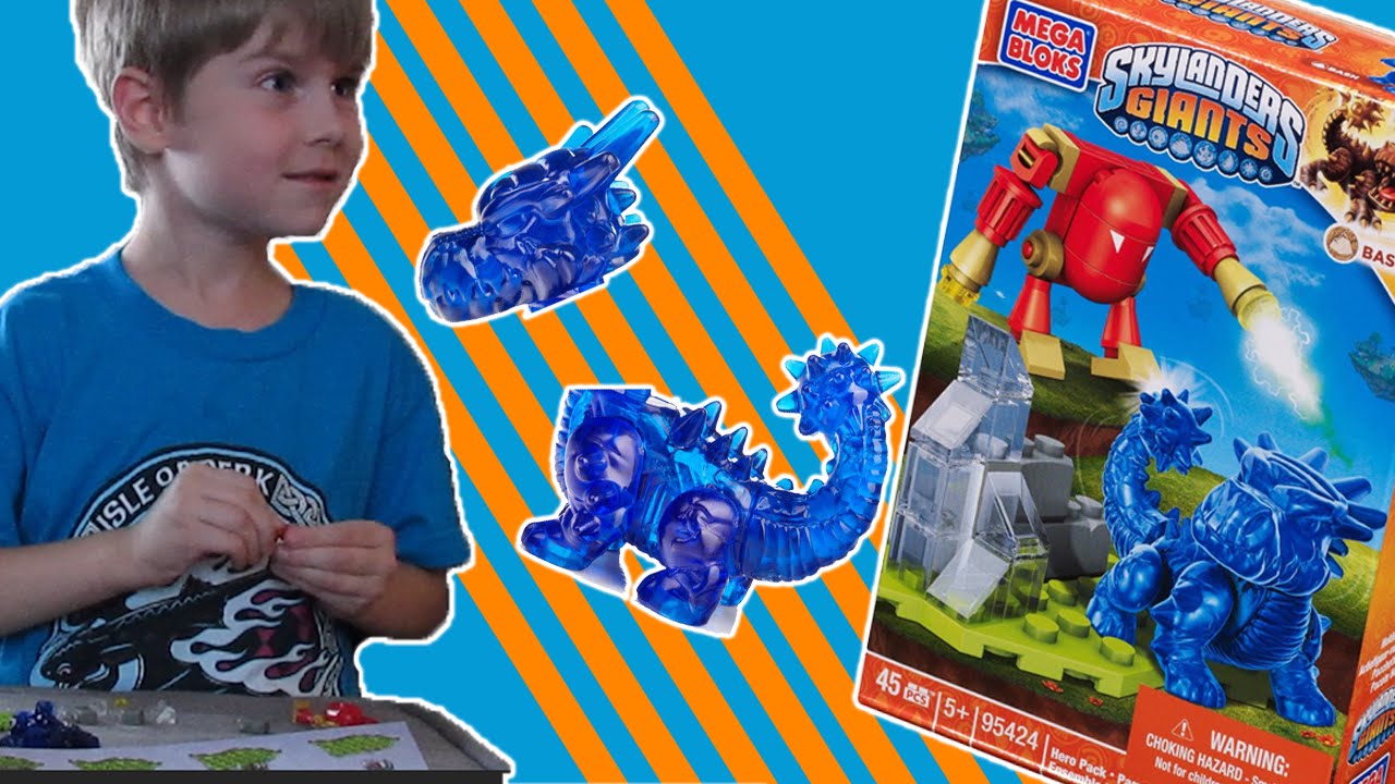 MEGA BLOKS SKYLANDERS BLUE BASH UNBOXING - Headless Bash and Girl Slam Bam - YouTube