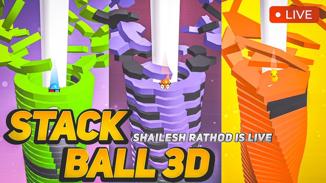 🛑Stack Ball 3D 🏀 Madness 🔥! Made World Record 209899! 🌎 #stackbounce # ...