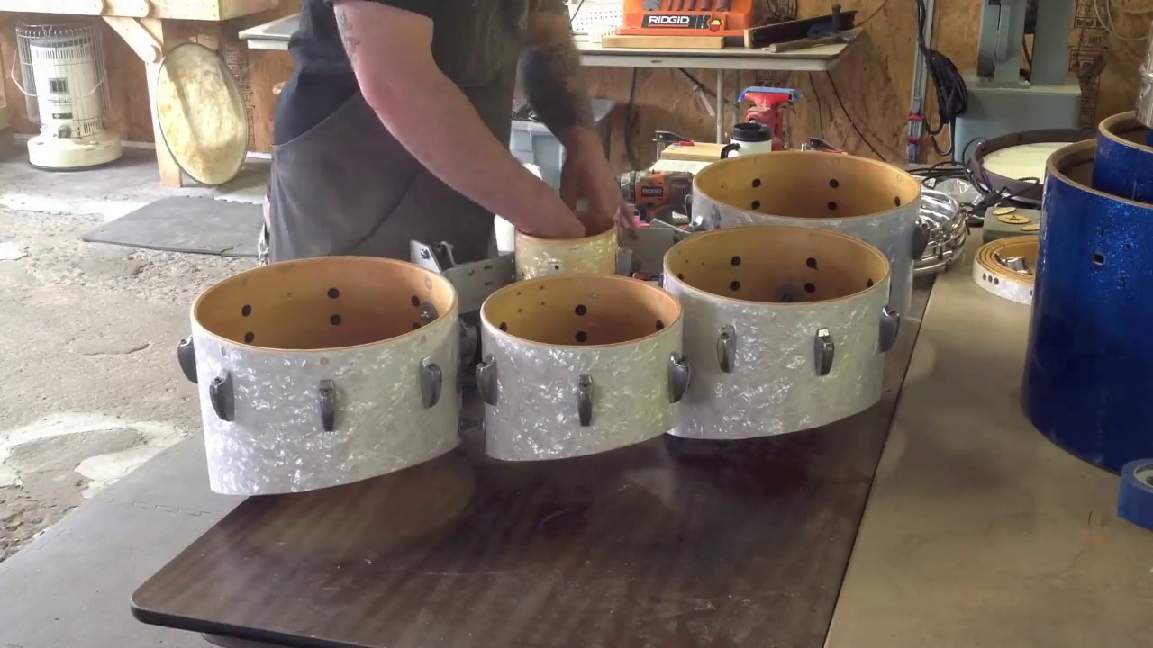 How to modify Pearl Marching tenors - cut down - YouTube