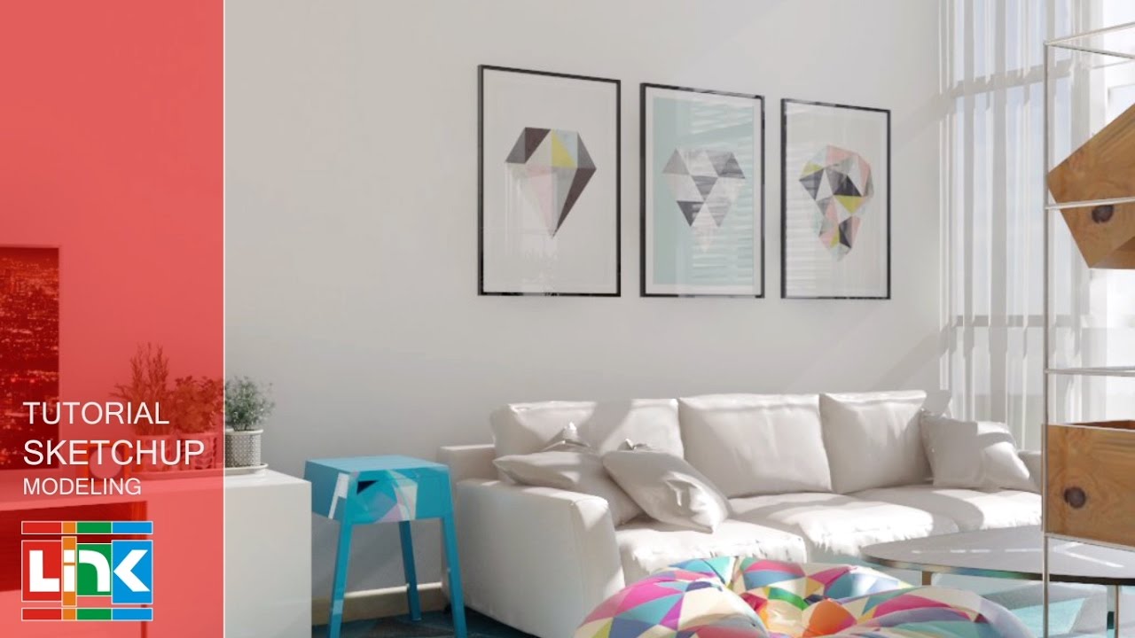 APARTMENT STUDIO - Modeling Sketchup #Part 2 - YouTube