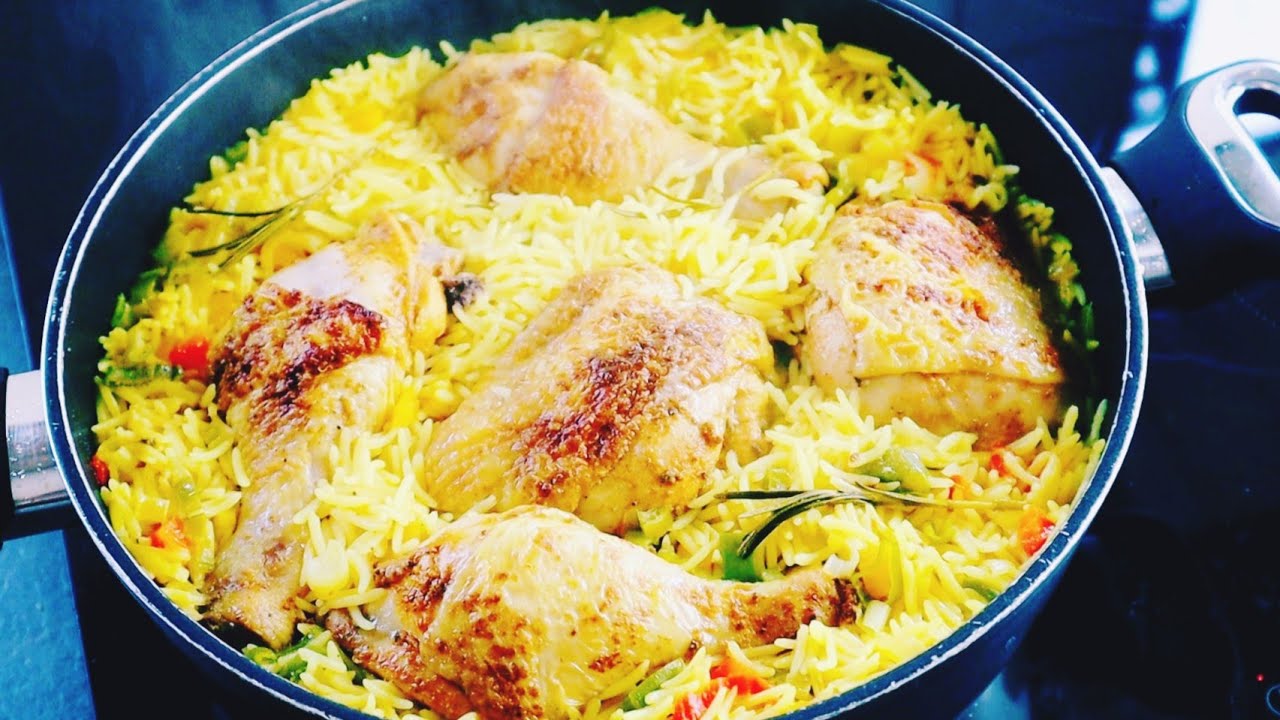 One ‐ Pot Chicken and Turmeric Coconut Rice || One Pot Recipe - YouTube
