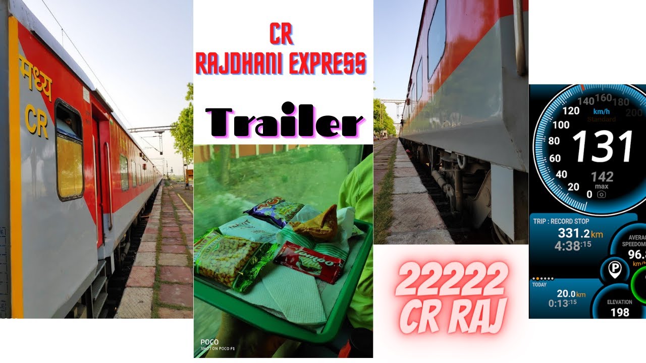 CENTRAL RAILWAY 22222 Rajdhani Express Journey Trailer !! - YouTube