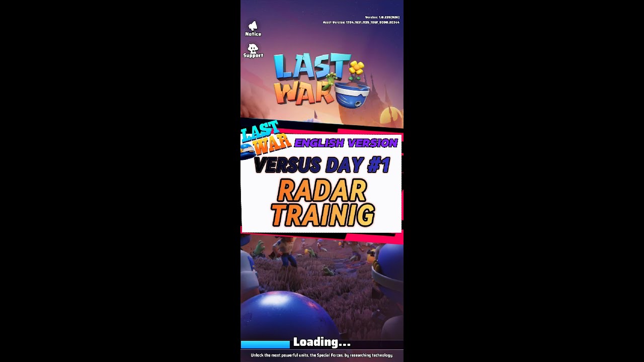 LAST WAR - VERSUS DAY #1 - RADAR TRAINING TUTORIAL - YouTube