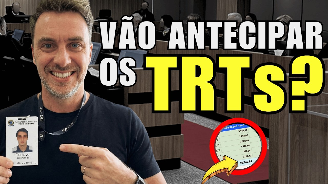 [🚨URGENTE!] VÃO ANTECIPAR OS CONCURSOS DE TRTs? | 1ª COMISSÃO FORMADA ...