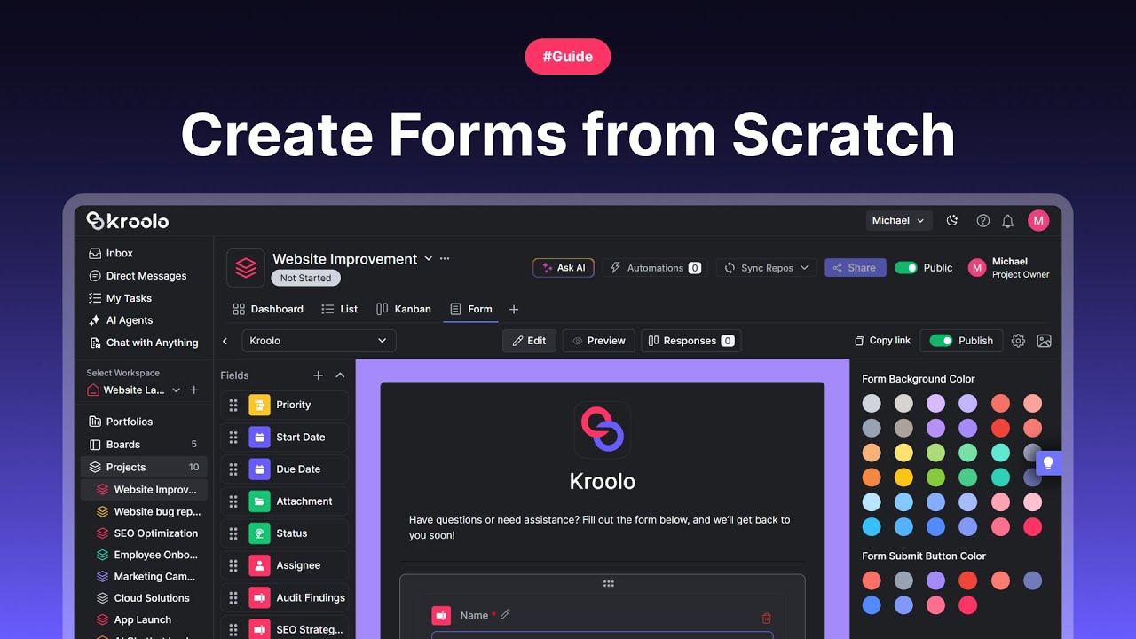 Create Forms from Scratch - YouTube