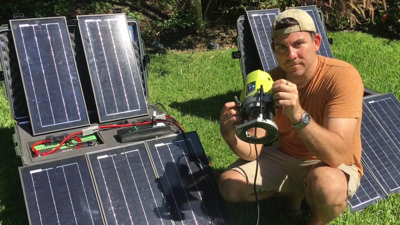 Lithium Tactical Solar Generator with Boost Kit Load Demo - YouTube