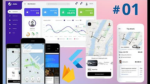 Flutter UBER Clone App with ADMIN WEB Panel | iOS & Android Taxi Booking App | Ride Sharing App ...
