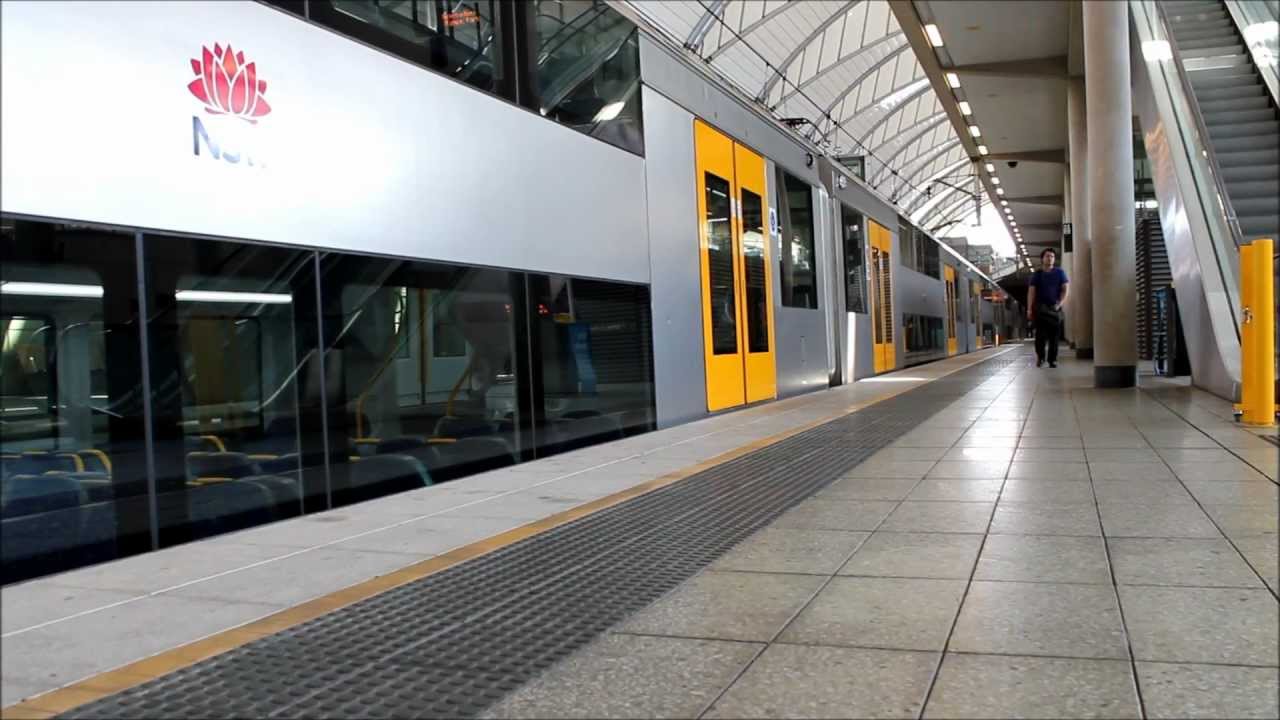 CityRail A set Waratah Train arriving at Olympic Park Station 1 - YouTube