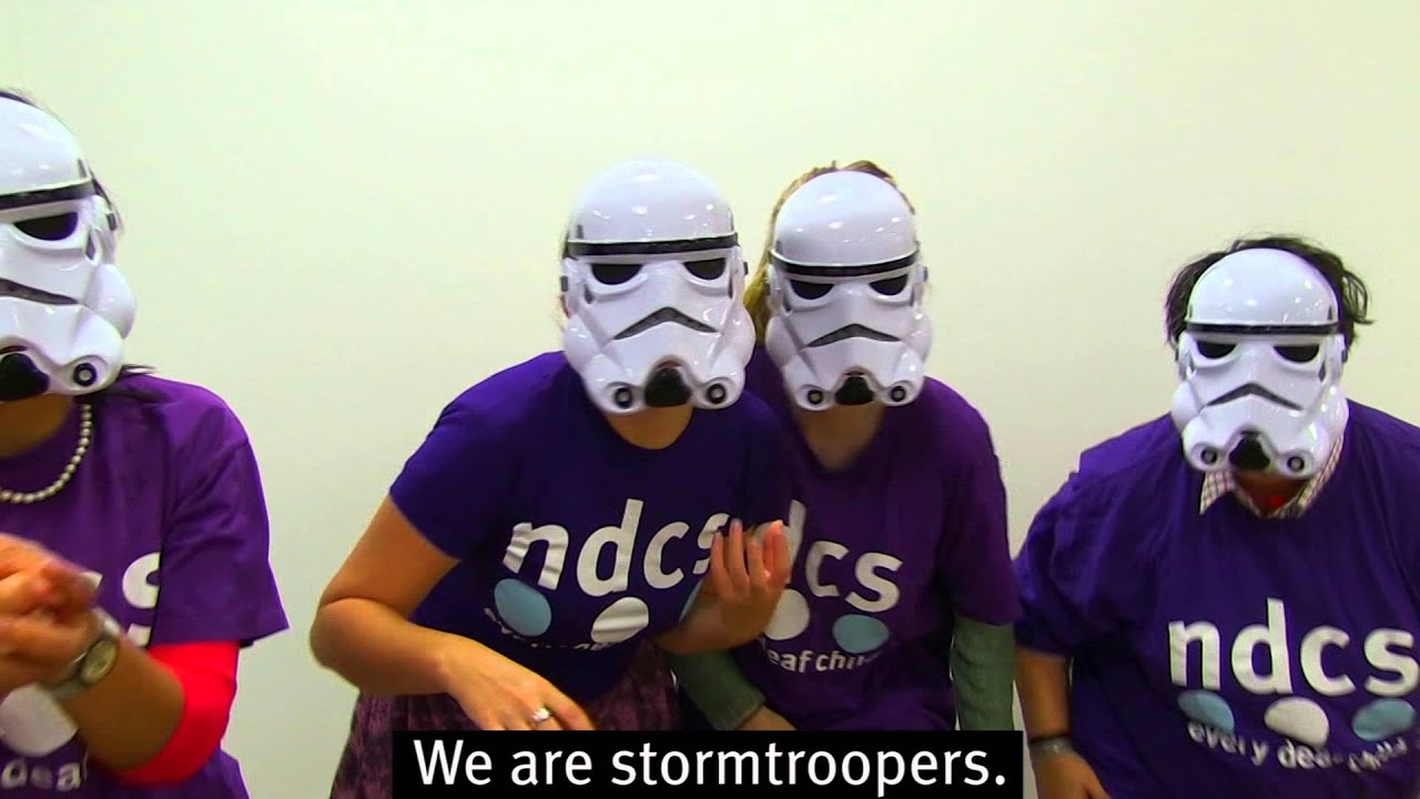 How to sign ‘Stormtroopers’ in British Sign Language - YouTube
