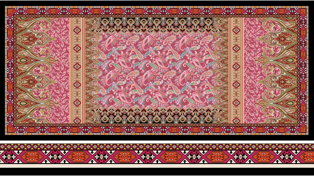 Textile Copy Dopatt/ Orna Design with Photoshop pen tool - YouTube